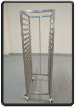 SEPA DRYING TROLLEY 24X18X64 CMS STAINLESS STEEL